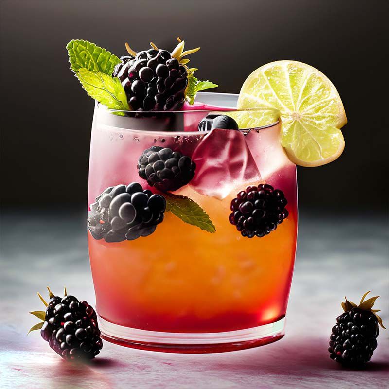 Mocktail met bramen en gember - BBQ Specialist De Visser